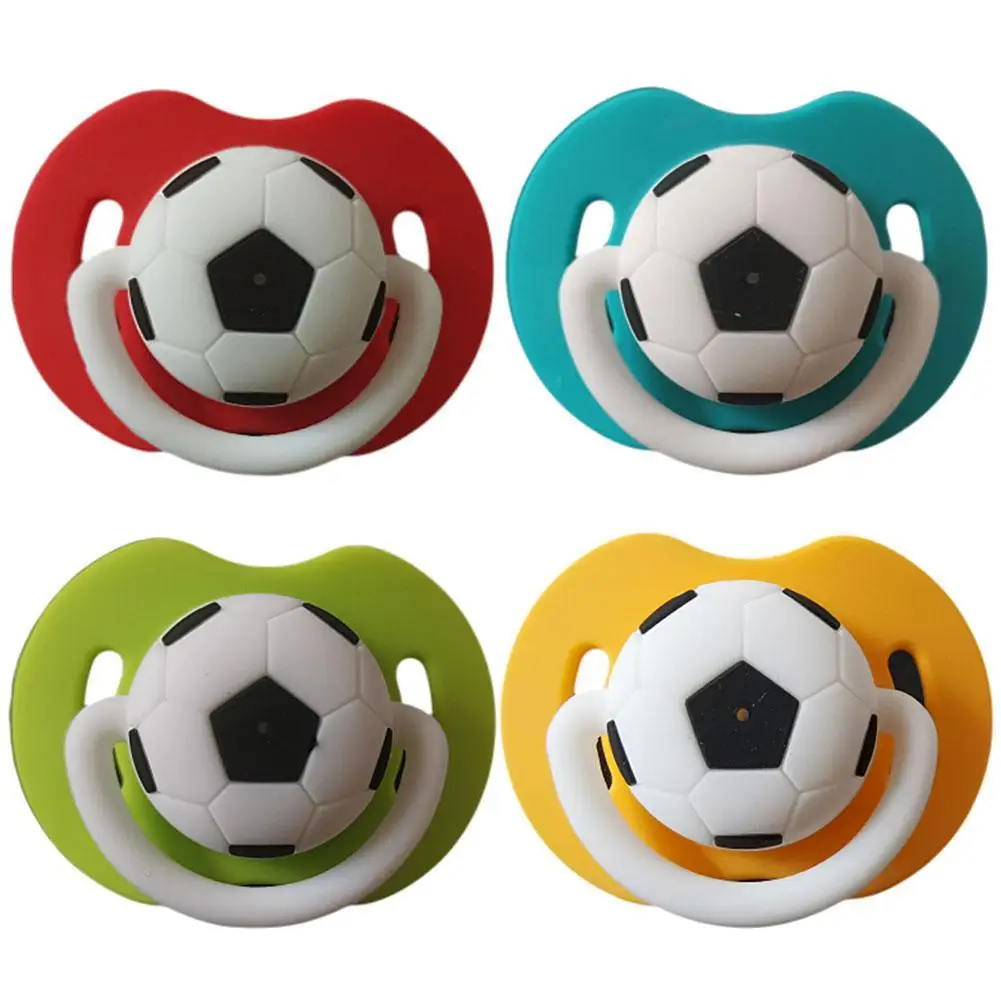 Football Baby Infant Toddler Soft Silicone Pacifier Teat Dummy Nipple ...