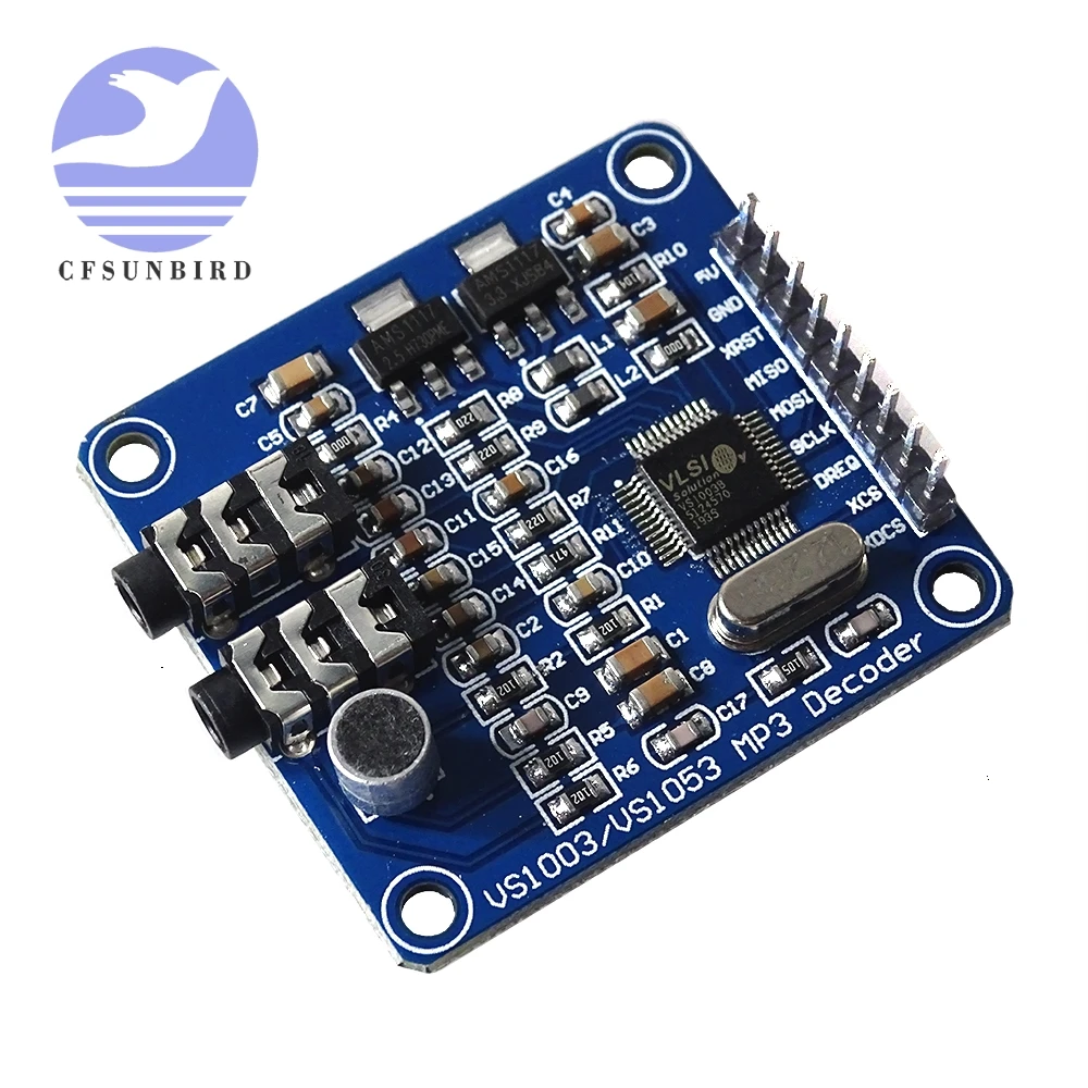 Vs1003b Vs1053 Mp3 Module Development Board Onboard Recording Function ...