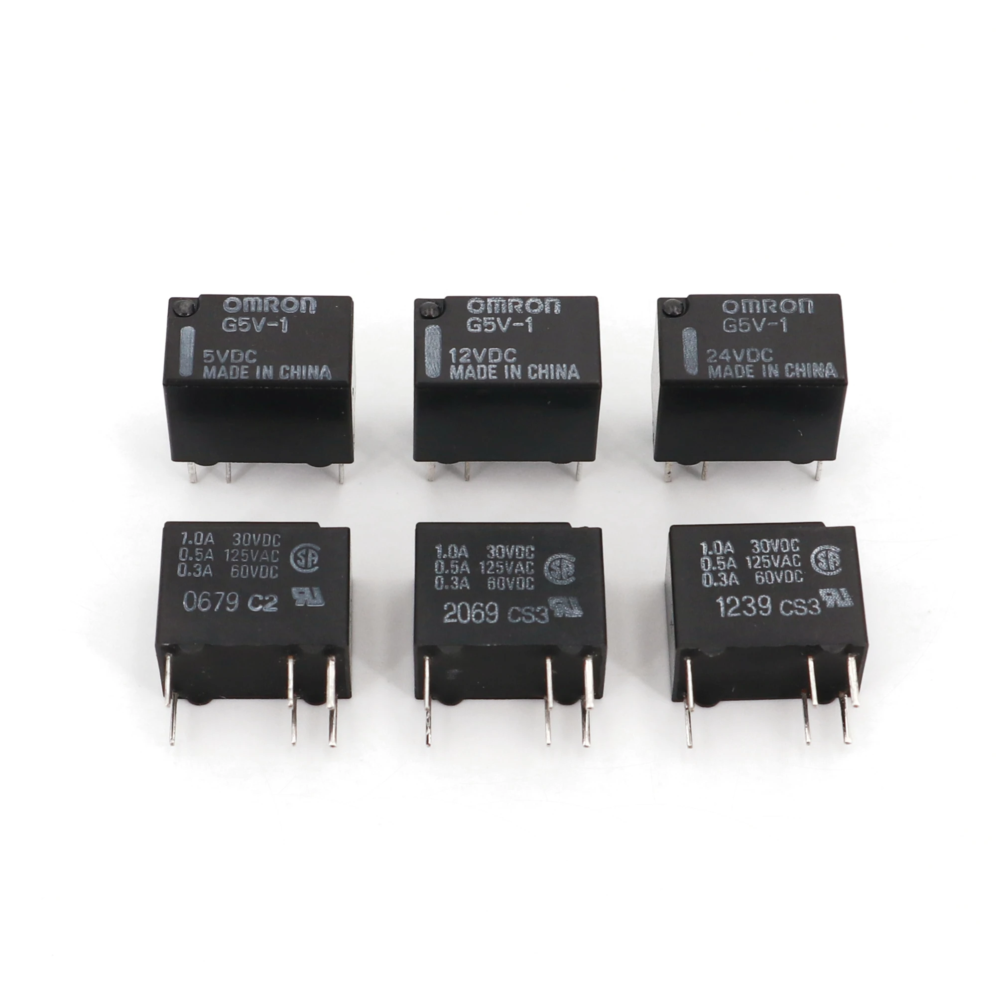 Mini Relé De Sinal Omron Embutido, Dc 5v/12v/24v, 6 Pinos Spdt Pcb ...