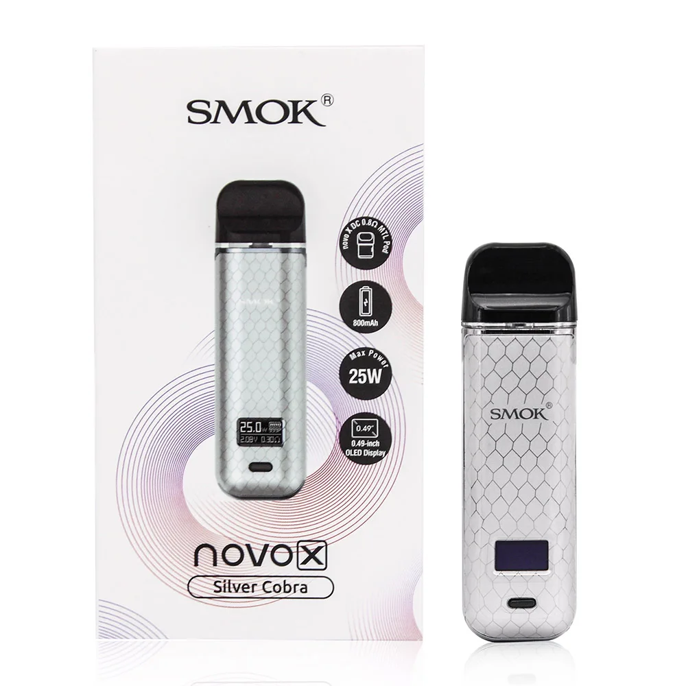 Newest SMOK NOVO X Pod Vape KIT DC 0.8Ω MTL Cartridge Electronic ...