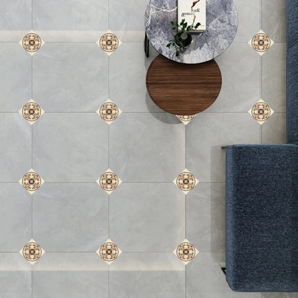 Décoration murale,Stickers muraux diagonale de sol ,Carrelage dur ...