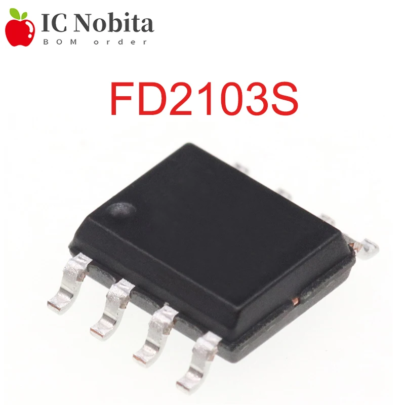 FD2103S SOP-8 FD2103 SMD FORTIOR 180V Half-Bridge Gate Driver Chip IC ...
