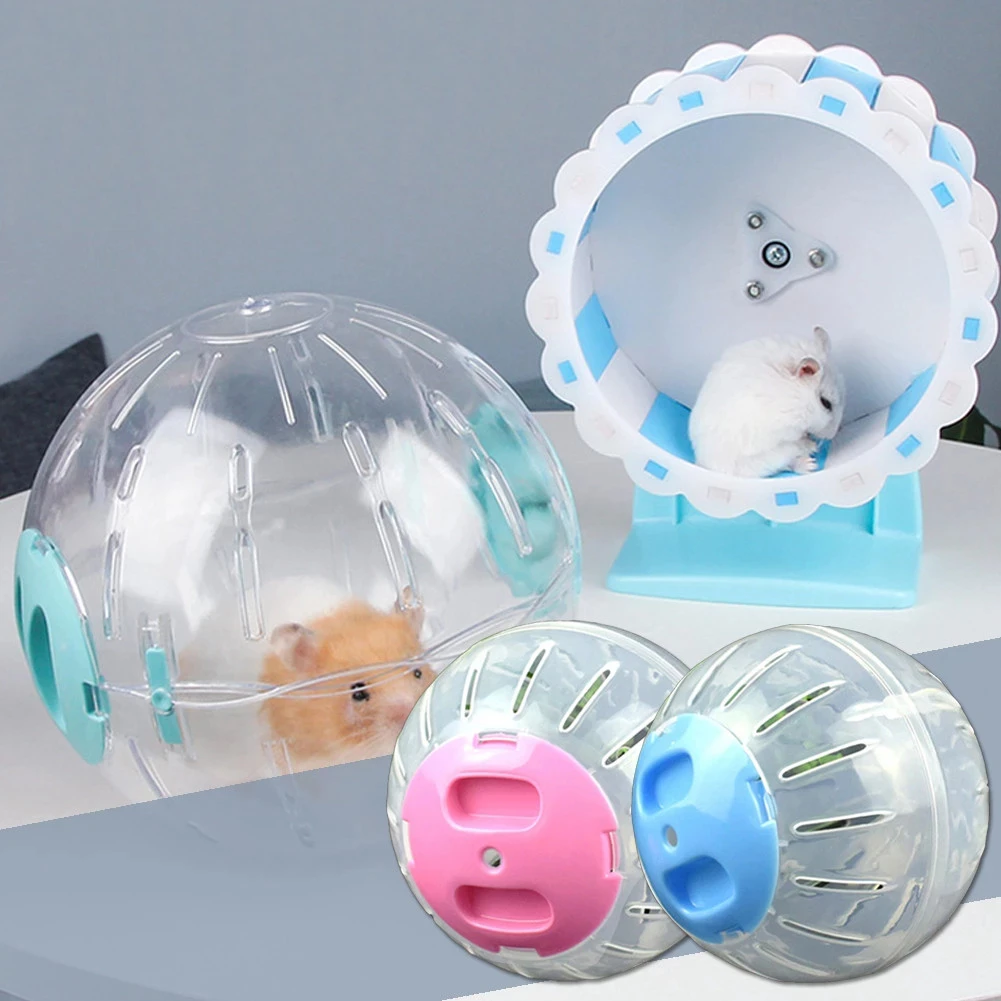 Mini Plastic Funny Hamster Running Toy Silent Rotatory Jogging Wheel ...