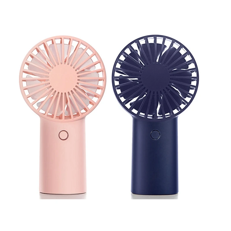 2 Set 4000Mah Rechargeable Usb Handheld Mini Fan Silent Air Cooler ...