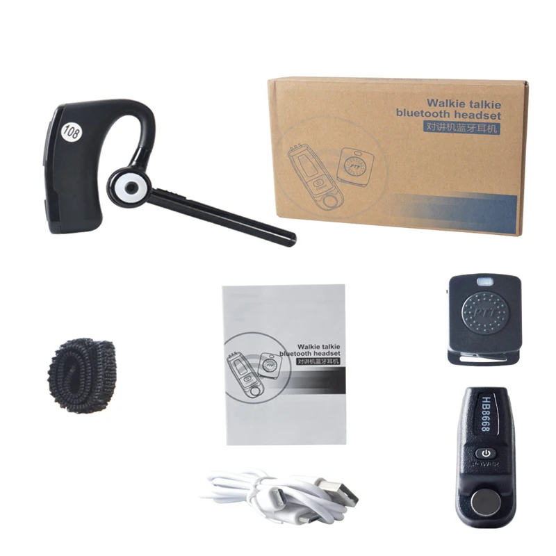Walkie Talkie Wireless Bluetooth Headset Earphone For Motorola XIRP8668 ...