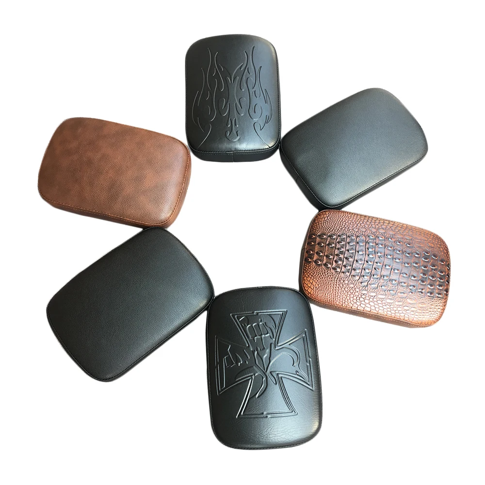 Motorcycle-Rear-Pillion-Passenger-Pad-Seat-for-Harley-Bobber-Chopper ...