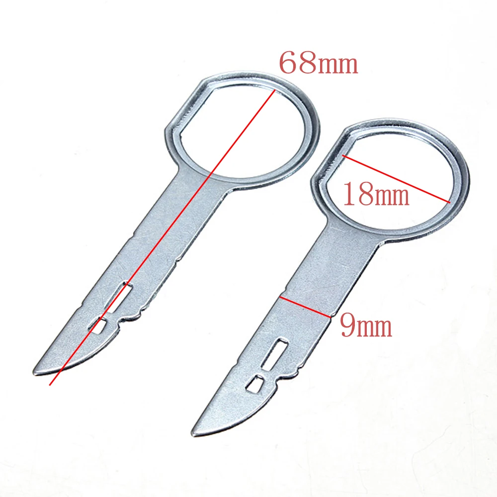 2Pcs For Audi Mercedes Benz VW Radio Removal Tool Key Stereo Radio Car ...