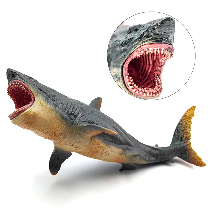 Giant Toothed Shark Man Eating Shark Great White Shark Toy Model Hand ...