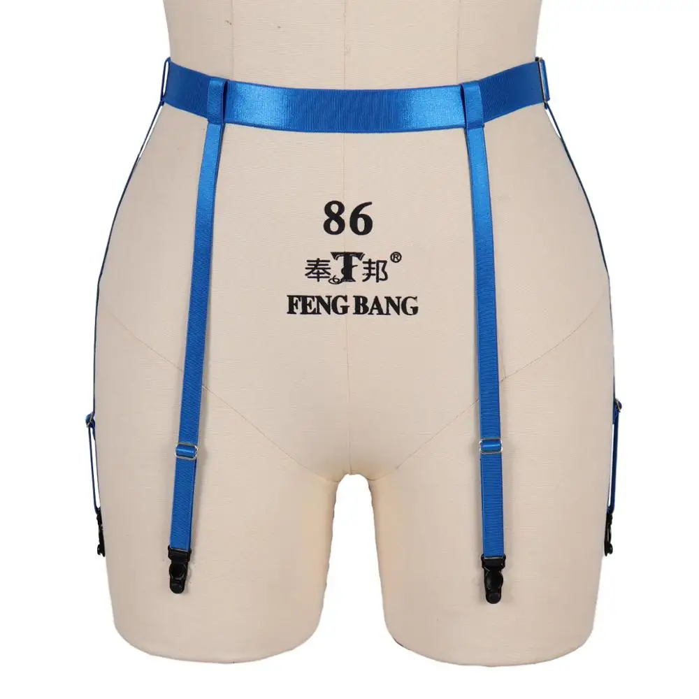 Stockings-Garter-Belts-Cage-Blue-Strappy-Thigh-Elastic-Plus-Size-Sexy ...