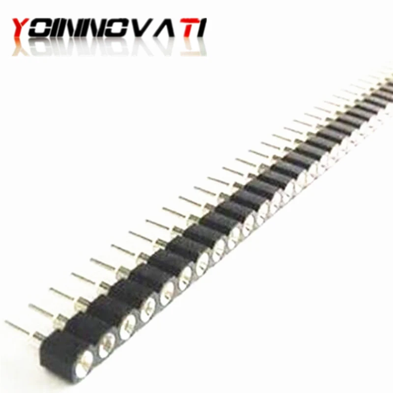 10 stücke 1X4 0PIN 2,54 MM 1x40 Pin 2,54 Round Female Pin Header ...