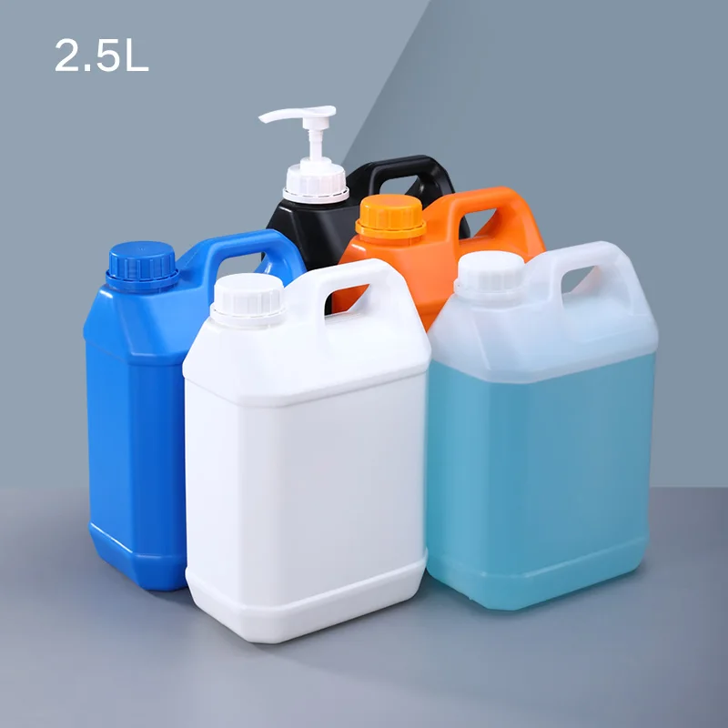 2-5-liter-Food-Grade-HDPE-Square-bottle-Thicken-F-Style-Empty-jug ...