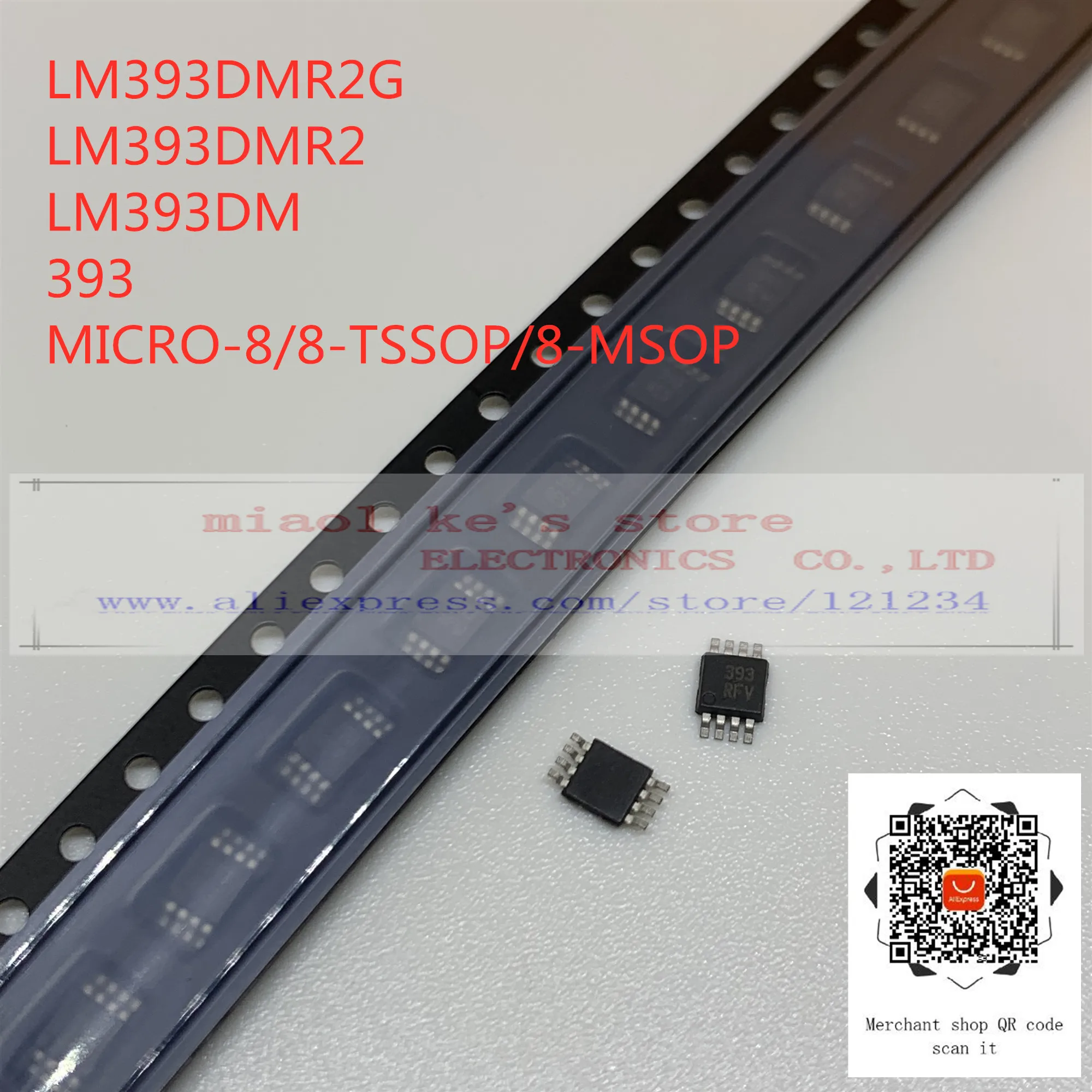 [10pcs 50pcs]100%New original; LM393DMR2G LM393DMR2 LM393DM mark: 393 ...