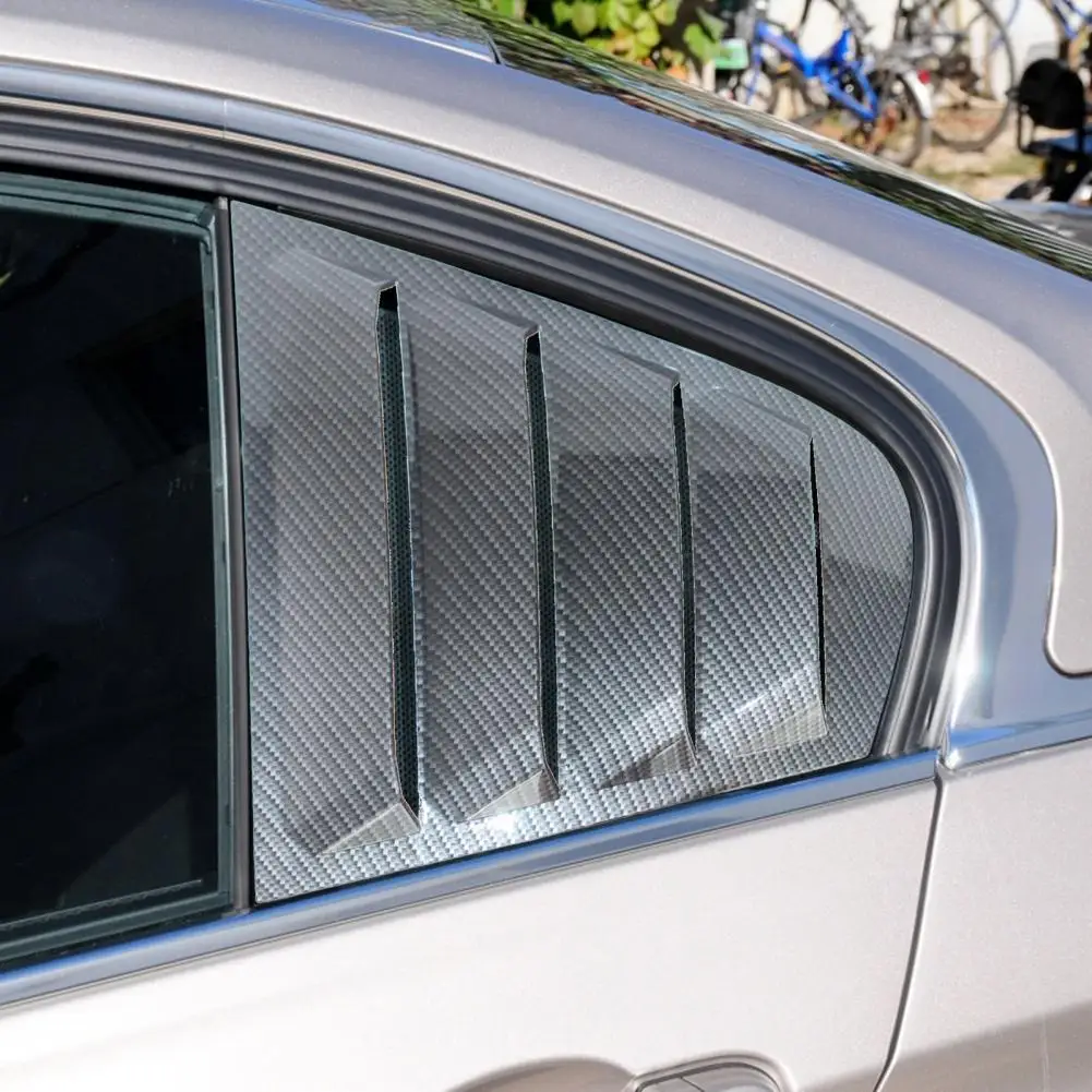 Car-Styling-Window-Scoop-Louver-Cover-Carbon-Grain-Rear-Side-Vent ...