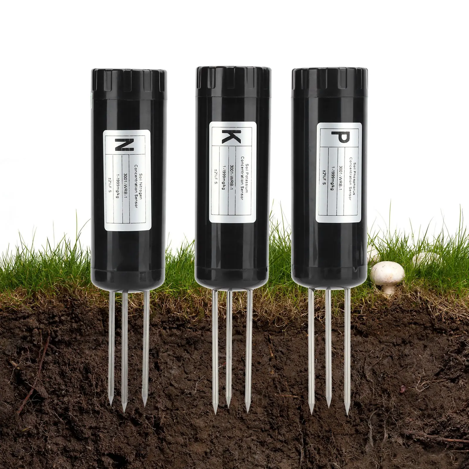 Soil Meter Nutrient Intelligent Fertilizer Detector Tester Npk Sensor ...