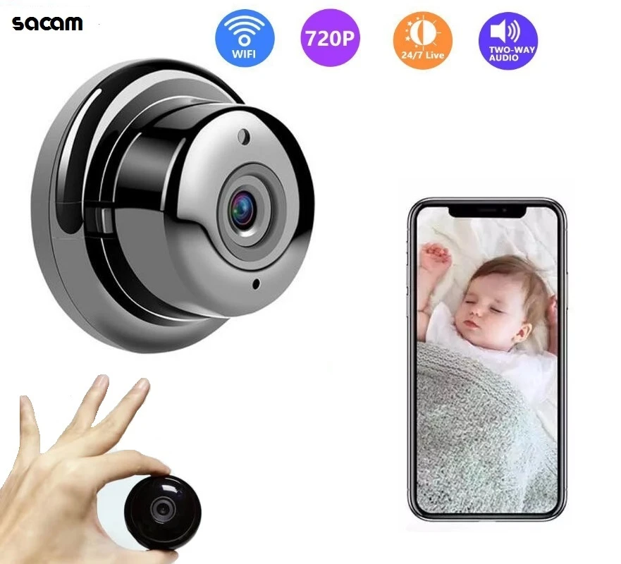 Mini WiFi Camera 2018 Fish eye Home Security Camera IP HD 720P Mini ...