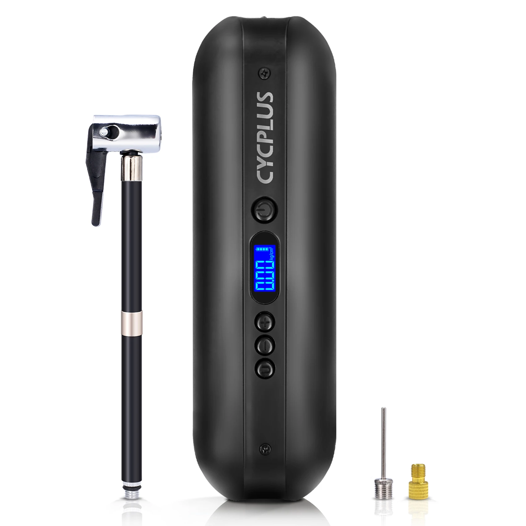 Cycplus Mini Bicycle Hand Pump Electric Smart Air Inflator High ...