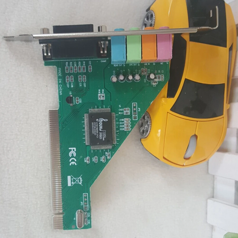 4 Channel 5.1 Surround 3D PC PCI Sound Audio Card W/Game MIDI Port ...