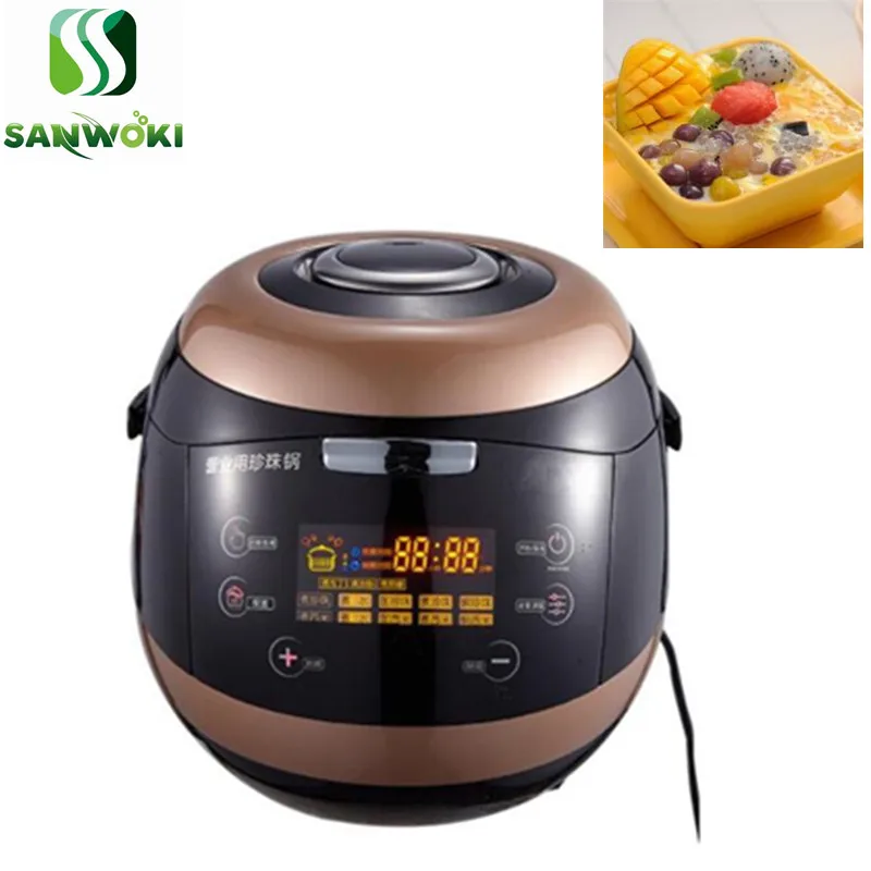 110v 220v 5l Commercial Fully Automatic Pearl Pot Boiling Pearl Machine ...