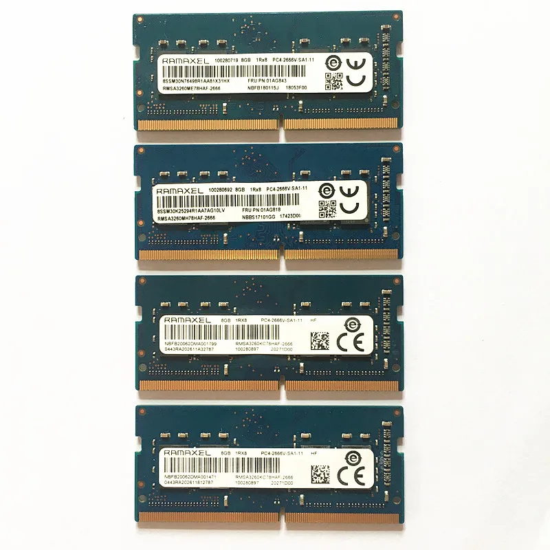 RAMAXEL DDR4 8GB 2666 RAMS 8GB 1Rx8 PC4-2666V -SA1-11 ddr4 8gb 2666mhz ...