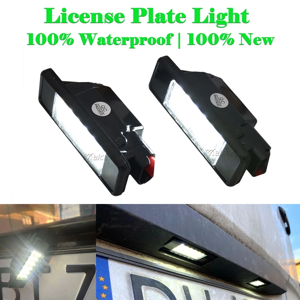 1Pair Error Free LED License Number Plate Light Lamp For Mercedes Benz ...