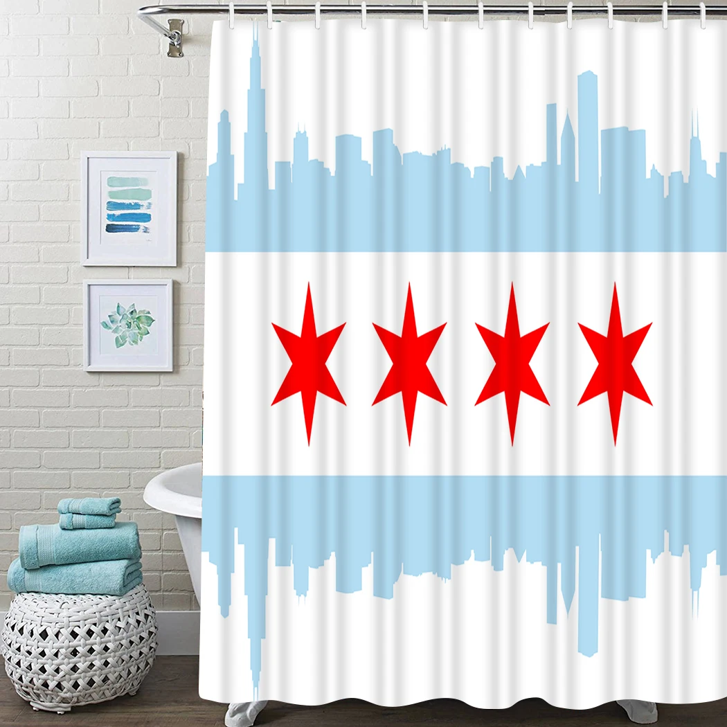 Chicago Flag Abstract