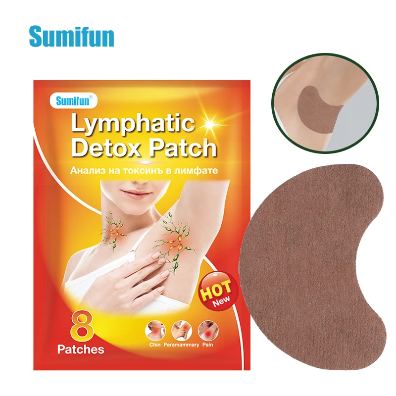8pcs/40pcs/80pcs Sumifun Lymphatic Drainage Plaster Herbal Lymphatic ...