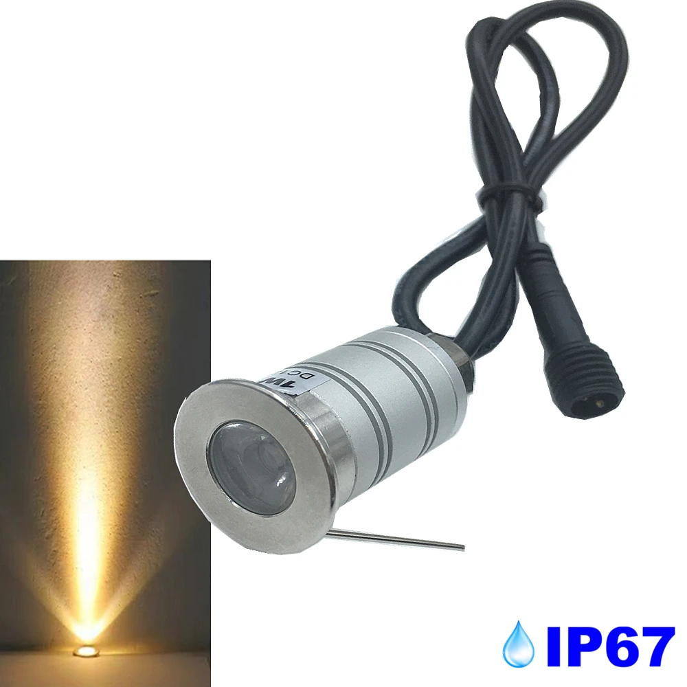 Outdoor-1W-LED-Spotlights-12V-24V-15-Degree-Ground-Spot-Lamp-Mini ...