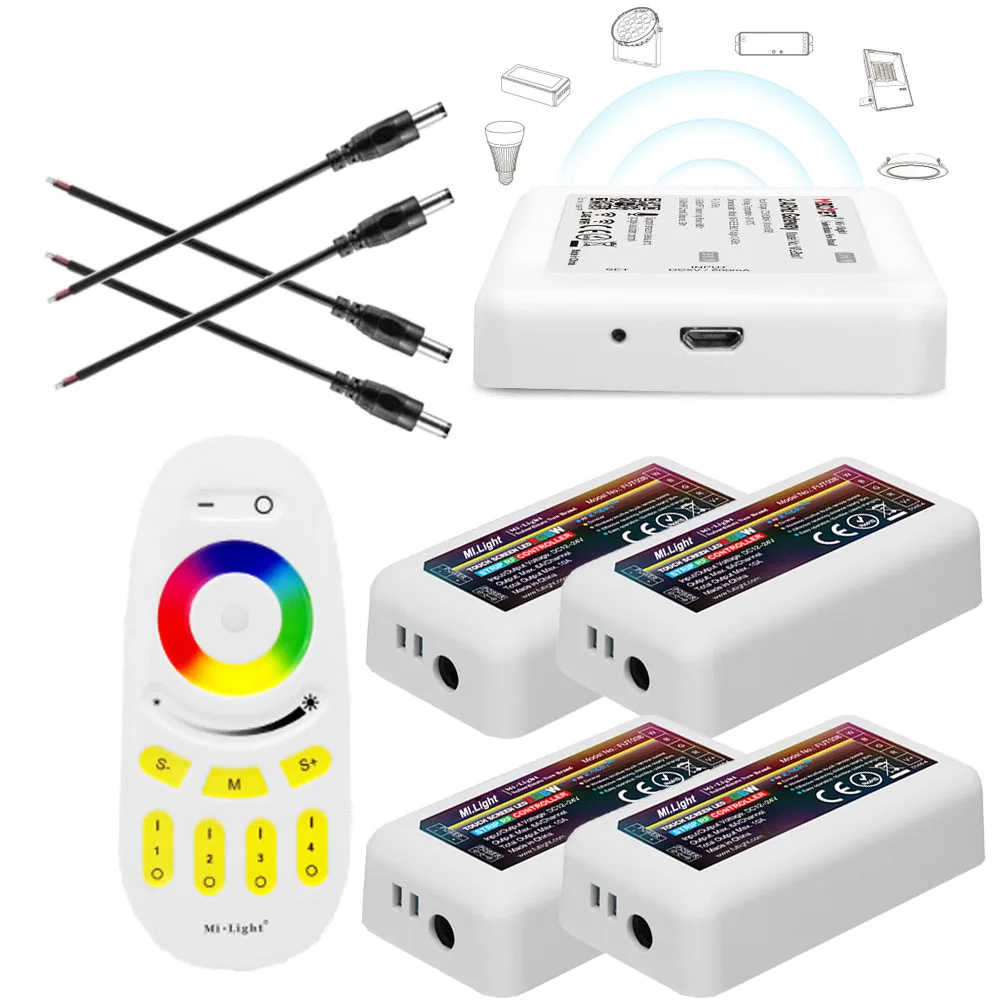 Milight-RGBW-LED-Controller-MiBoxer-4-Zone-FUT096-RGBW-Remote-2-4G-WIFI ...
