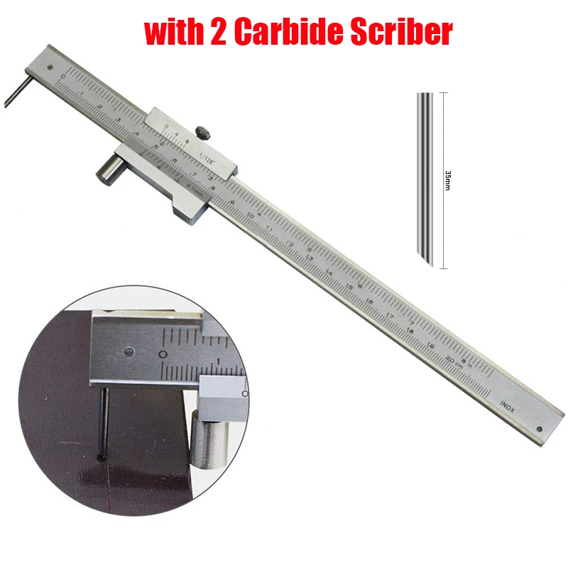 0-200mm 8inch Parallel Cross Vernier Caliper With 2 Carbide Scriber ...