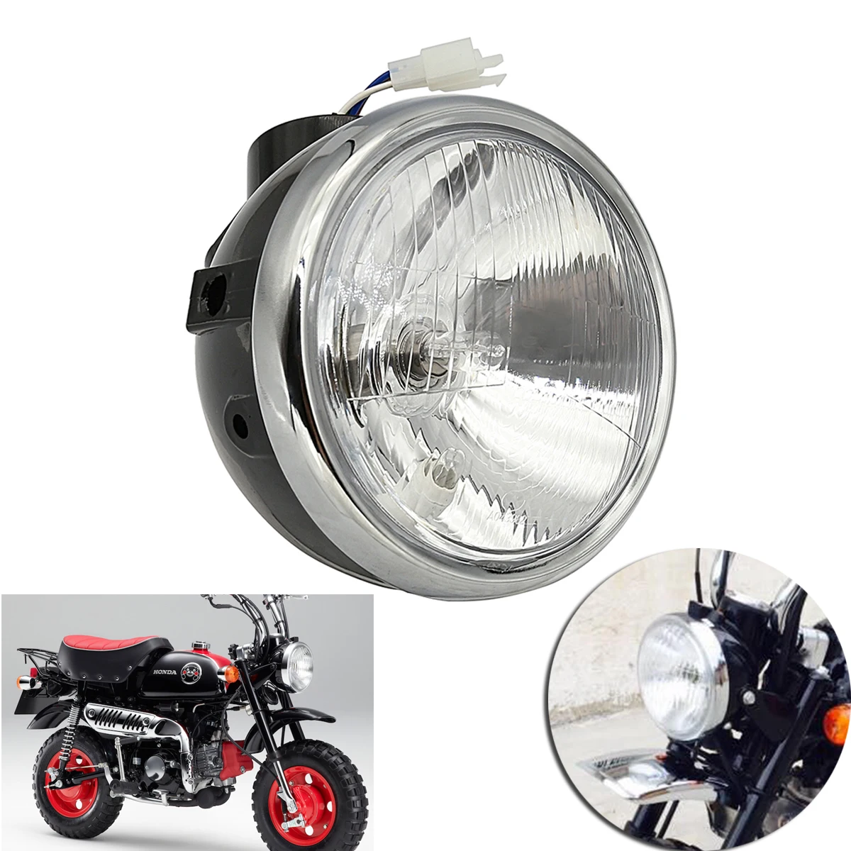Motorcycle-LED-Headlight-Headlamp-Lamp-Light-For-Honda-Z50-Little ...