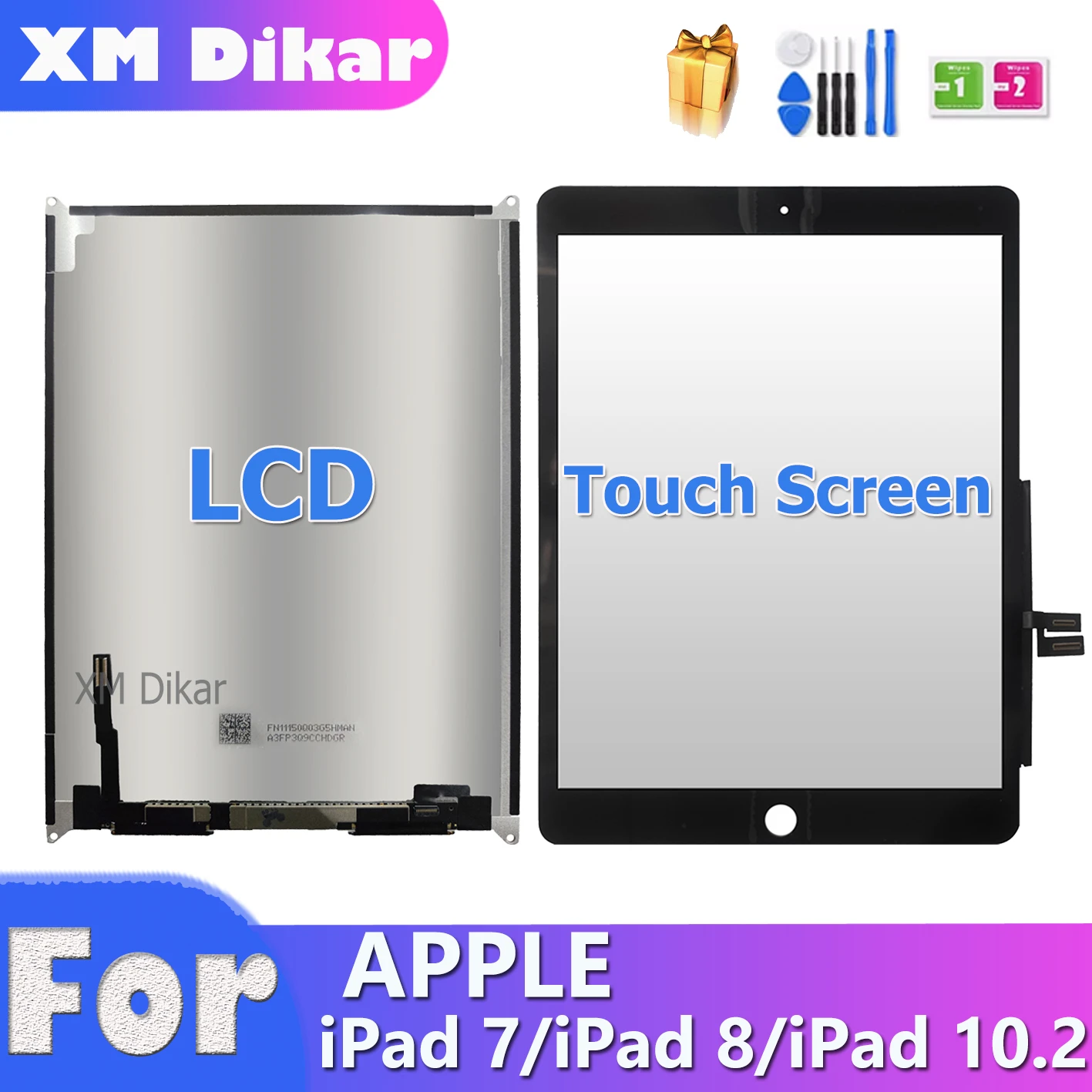 10.2" LCD + Touch Screen For iPad 10.2 2019 7th Gen A2197 A2198 A2200 ...