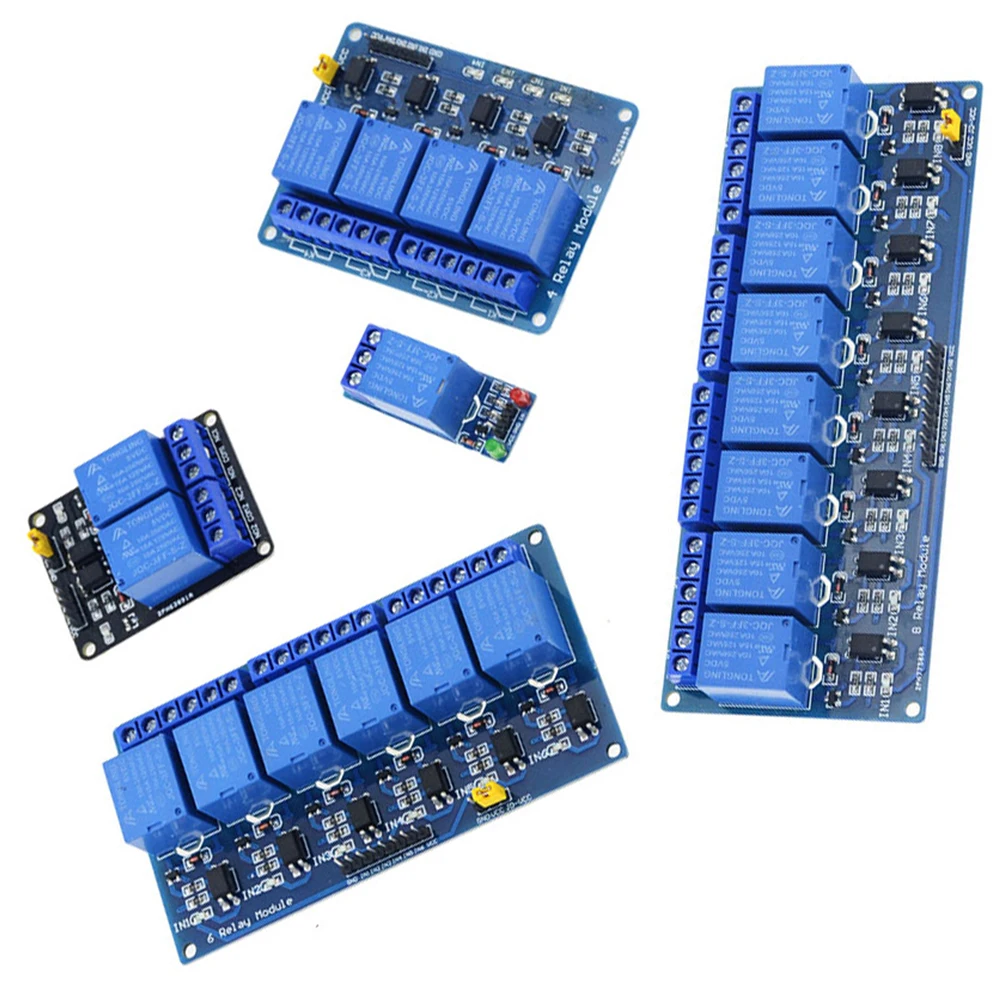 6 8 Channel Relay Module Dc5v 12v 24v With Optocoupler Relay Output 6 8 ...