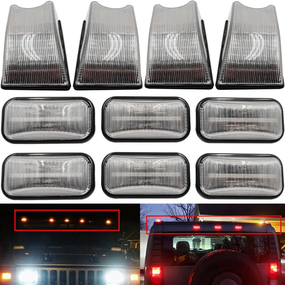 10pcs OEM Hummer Cab Roof Lamps Housing For Hummer H2 03-09 Hummer H2 ...