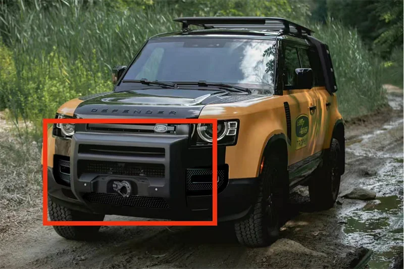 High Quality Black Front Bumper Protector Guard Skid Plate Fit For Land ...