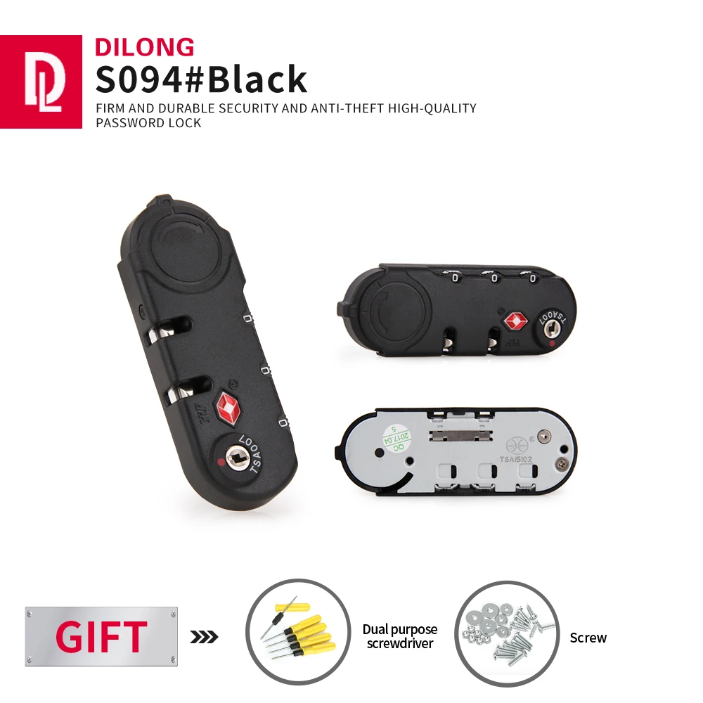 DILONG-S094-Luggage-Lock-Trolley-Box-Accessories-Customs-Password-Box ...