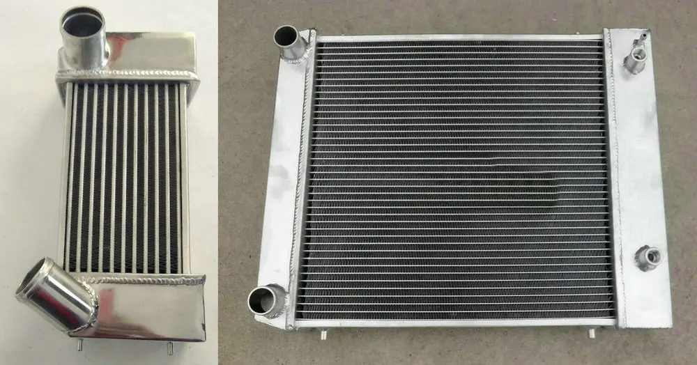 Aluminum Intercooler + Radiator For Land Rover Discovery & Defender ...