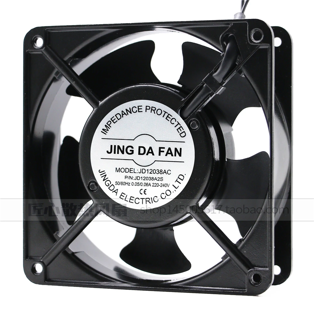 original double ball axial fan JD12038AC 220V 12cm 12038 AC cooling fan ...