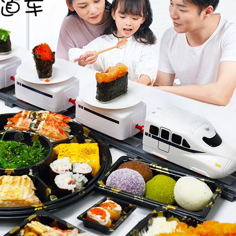 Sushi-Train-Rotary-Sushi-Toy-Track-Conveyor-Belt-Rotating-Table-Kid ...