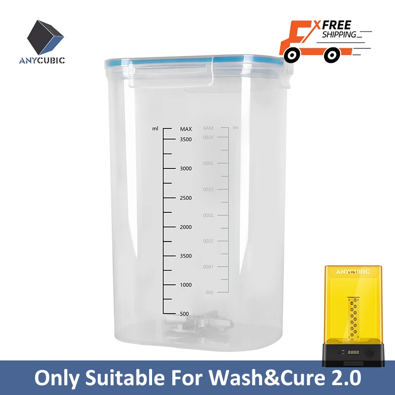 Anycubic 3d Printer Parts Washing Container Cleaning Bucket For Wash ...