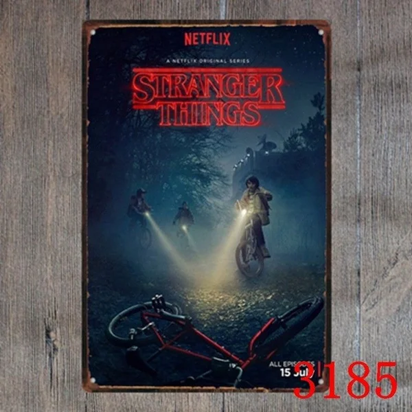 Metal Tin Sign Stranger Things Original Decor Bar Pub Home Vintage ...