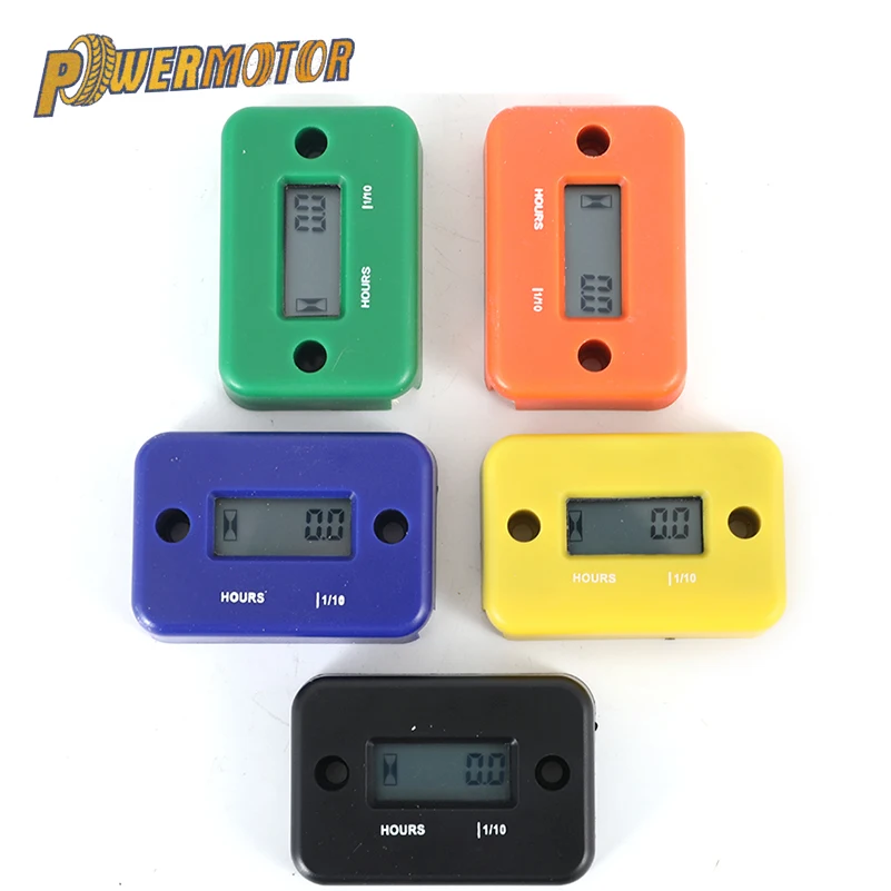 Motorcycle-Hour-Counter-Meter-Inductive-Digital-Engine-Battery-Timer ...