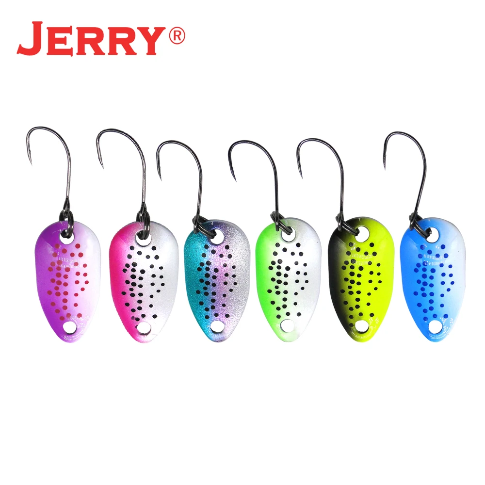 Jerry Gemini Micro Fishing Lures Kit Spoons Trout Spoon Wobbler Spinner ...