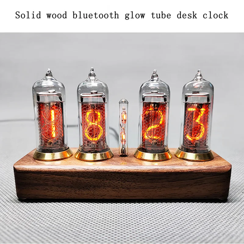 Former Soviet Union In-14 Glow Tube Digital Bluetooth Retro Clock Solid ...