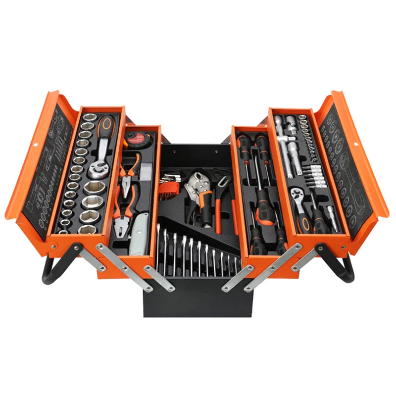 Portable-tool-box-three-layer-metal-multi-function-household-car-multi ...