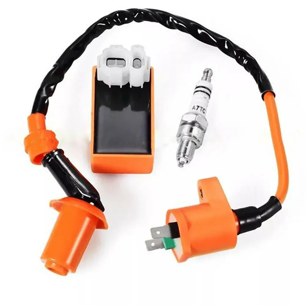 Motorbike-Ingition-Set-1pc-Racing-CDI-Spark-Plug-Ignition-Coil-Kits-For ...