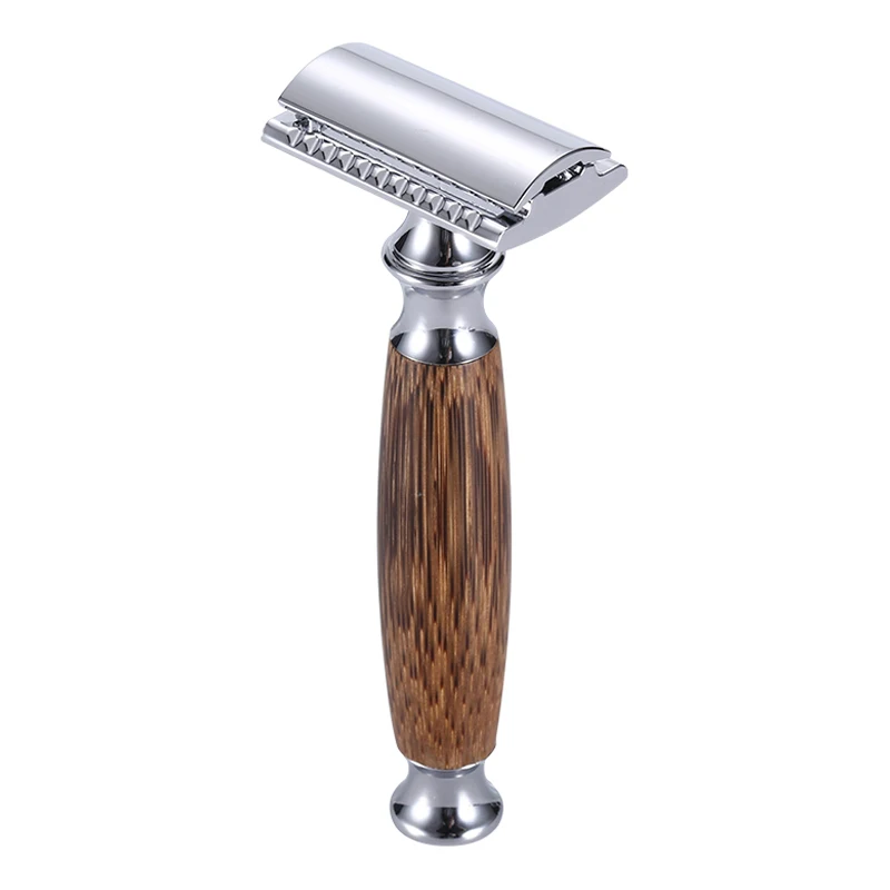 YINTAL-Double-Edge-Safety-Razor-with-Long-Natural-Bamboo-Handle ...