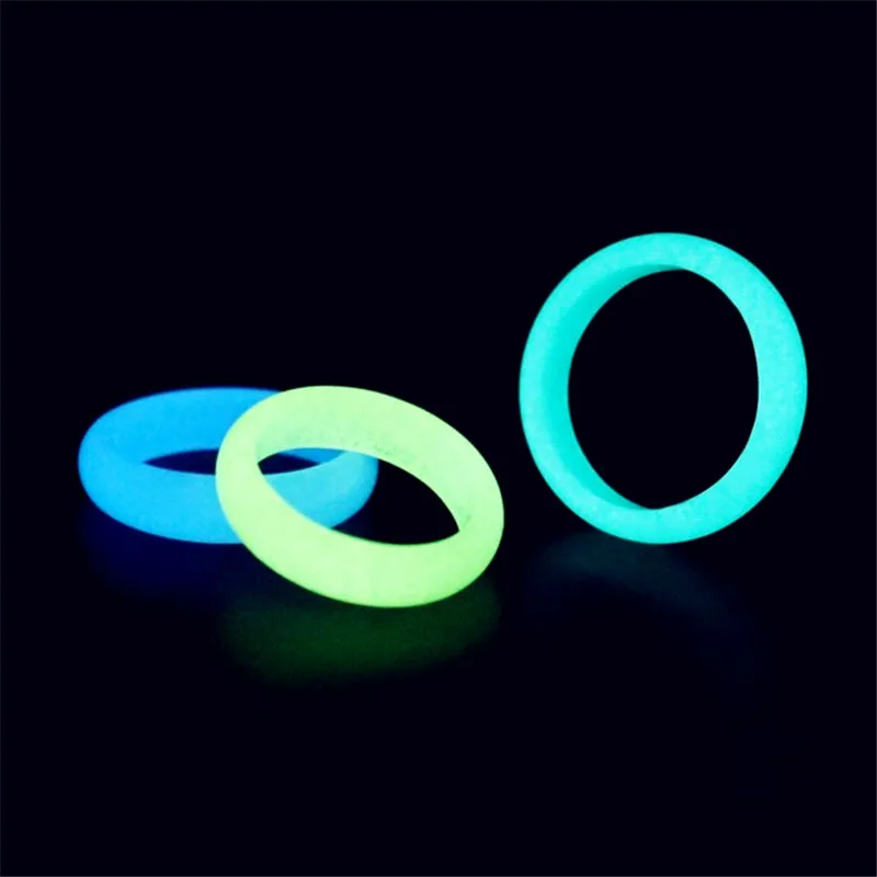Fashion-3-Color-Luminous-Stone-Ring-Women-Men-Fluorescent-Glowing-Rings ...