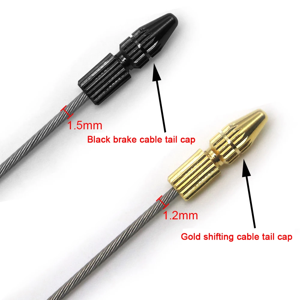 High Grade Copper MTB Bicycle Brake Cable Tips Crimps Bicycles Shift ...