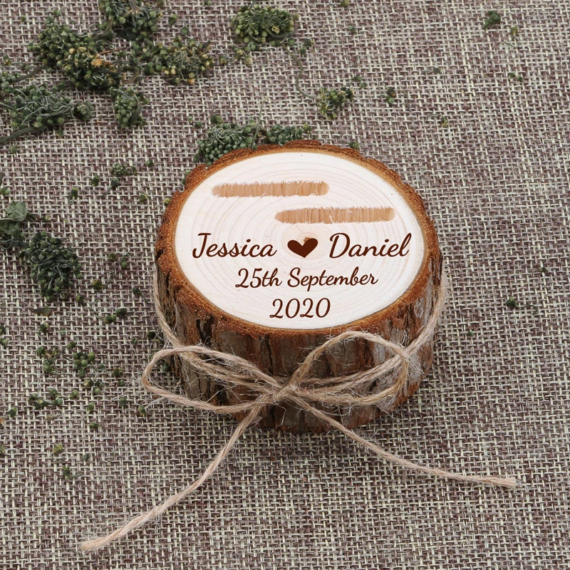 Personalized Ring Box,rustic Wedding Ring Box,wooden Ring Holder ...