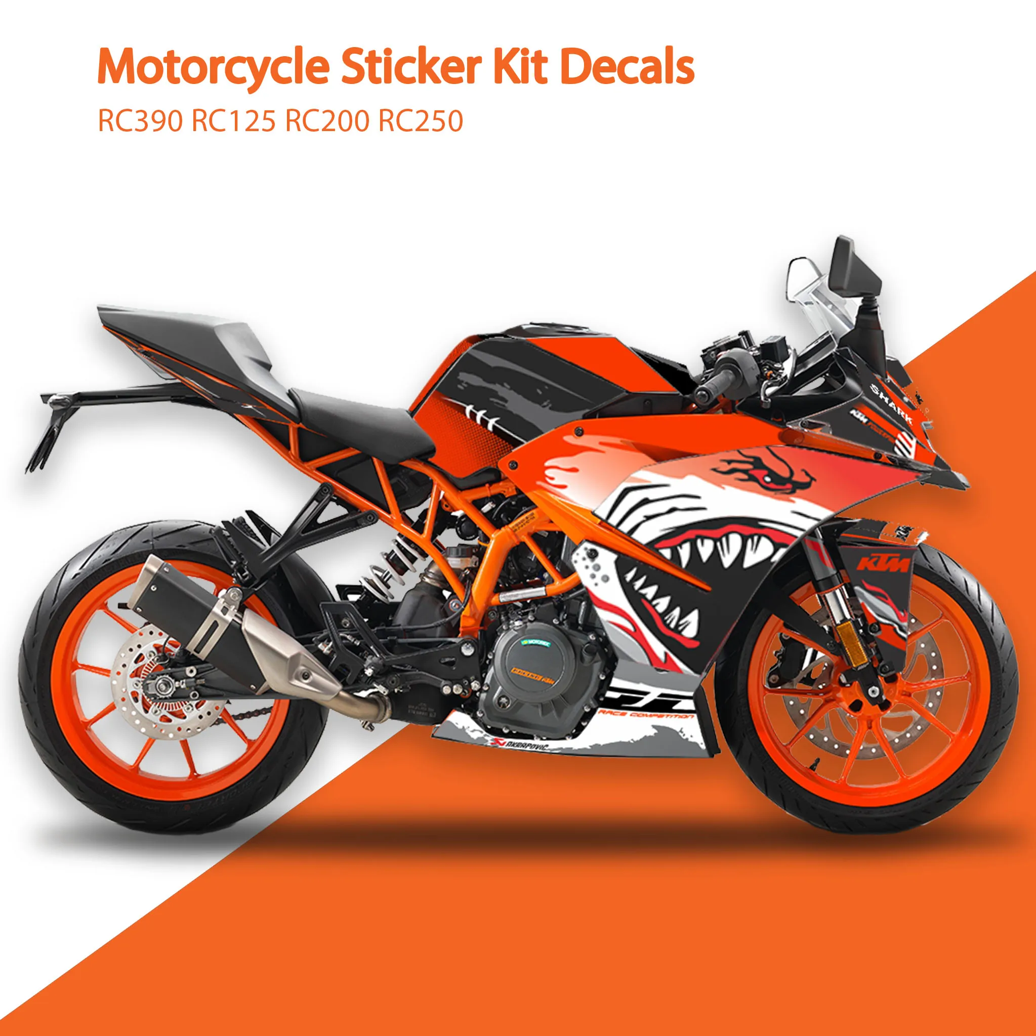 Motorcycle Sticker Kit Decals RC390 RC125 RC200 RC250 Accessories Para ...
